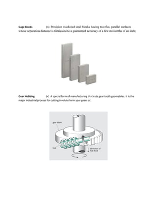 Common Mechanical Engineering Terms | PDF