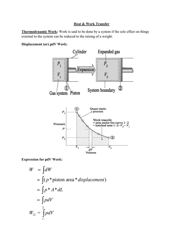 Engineering Thermodynamics Lecture Notes | PDF