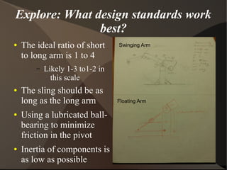 Floating Arm Trebuchet Simulator