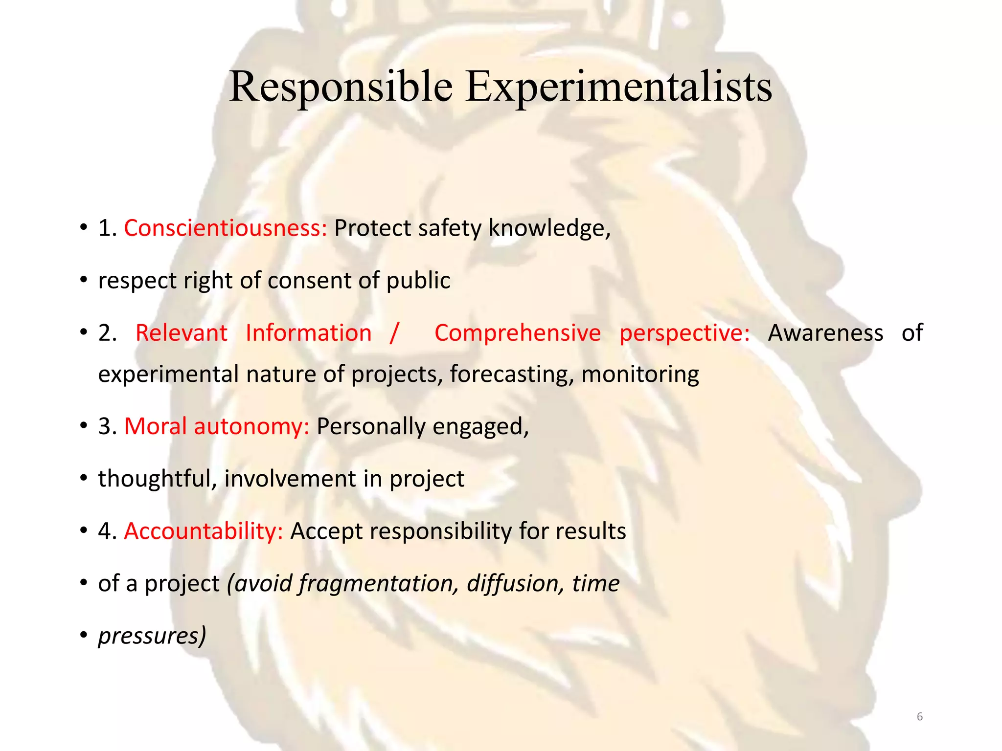 Engineers are responsible experimenters | PPTX