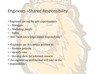 Engineers are responsible experimenters | PPTX