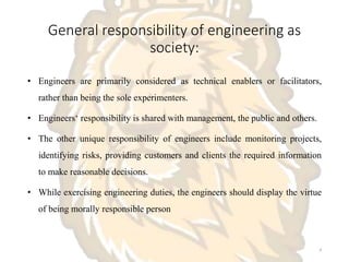 Engineers are responsible experimenters | PPTX