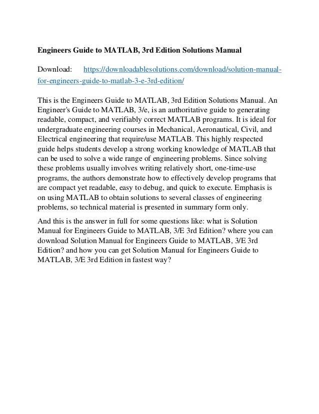 Do industrial engineers learn matlab - orthojulu