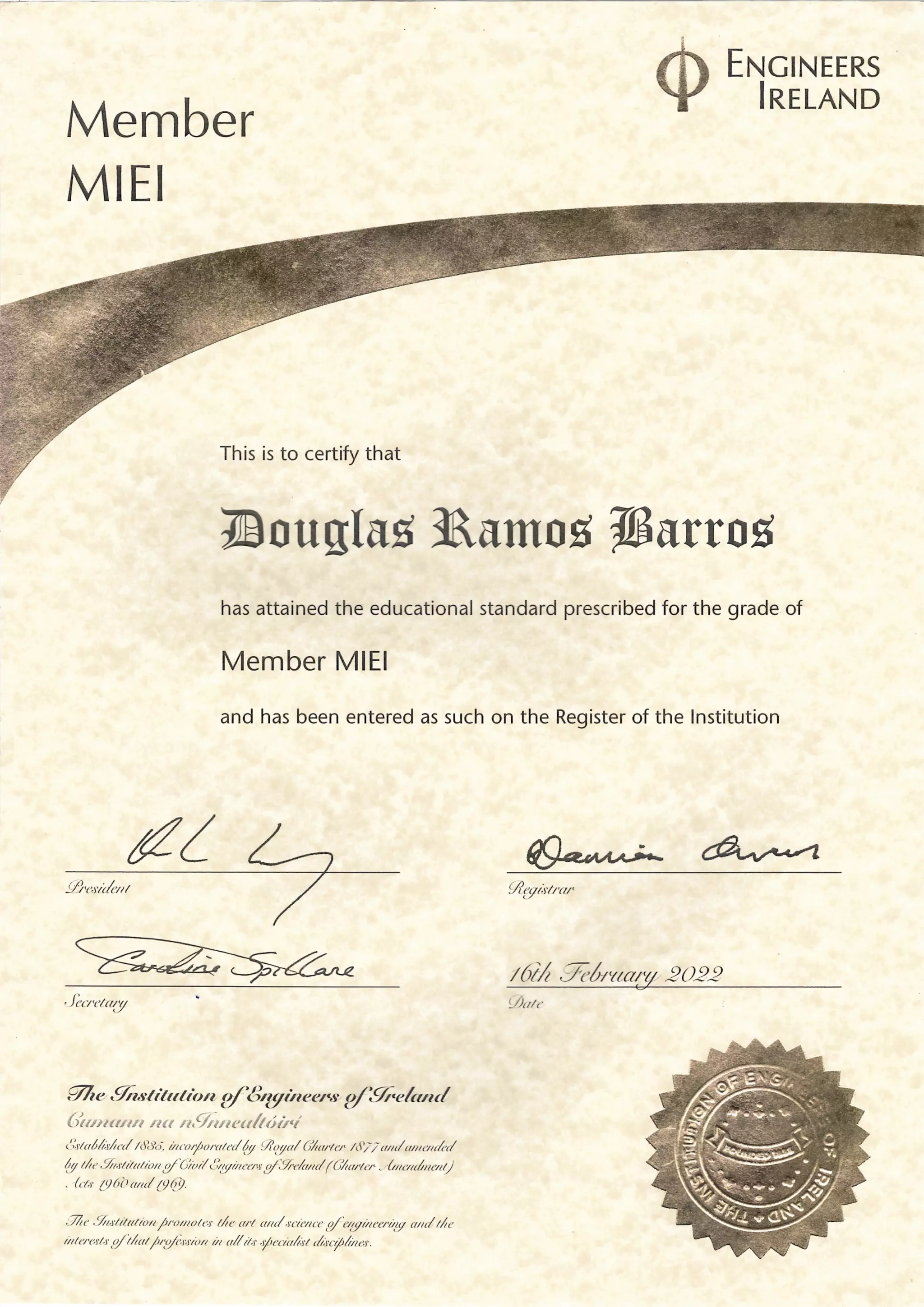 Engineers Ireland Membership Certificate.pdf
