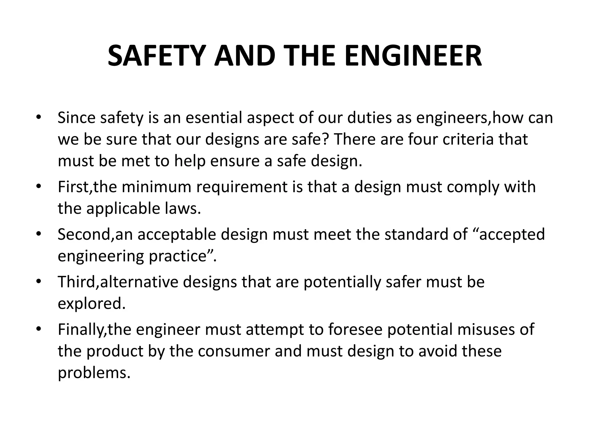 Engineers responsibility for safety and risk | PPTX