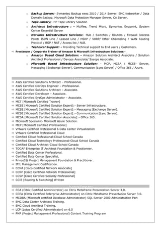 AWS Solution Architect Professional | DOC