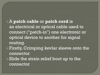 Fiber Optic Termination | PPTX
