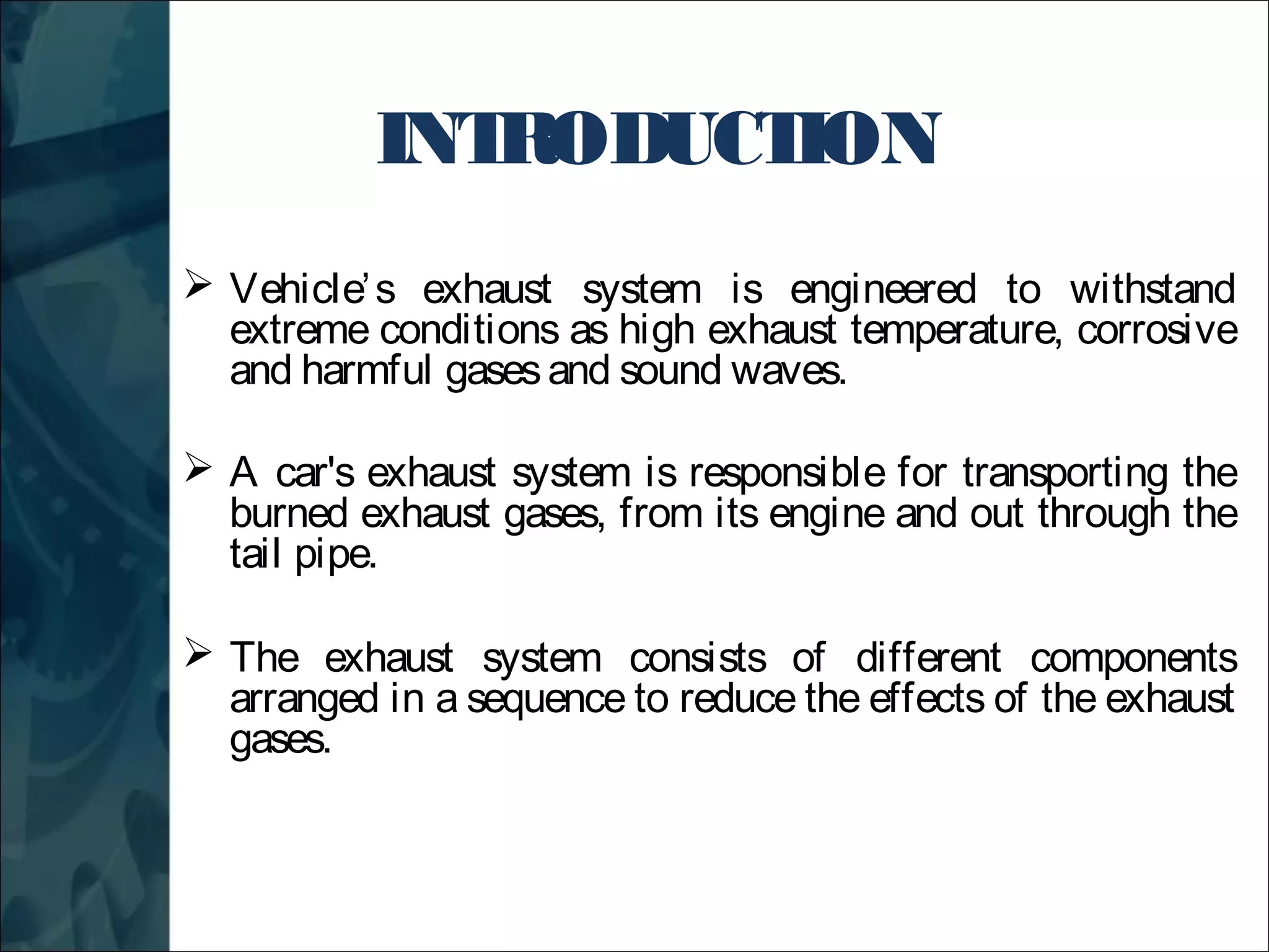 Exhaust system of Vehicles presentation by AKASH KUMAR | PPT