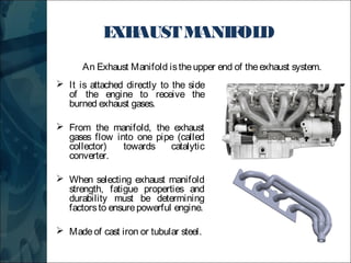 Exhaust system of Vehicles presentation by AKASH KUMAR | PPT