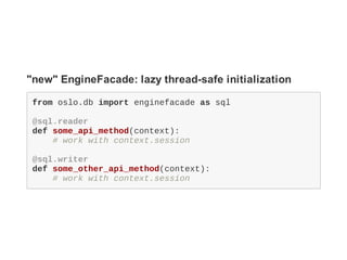 Switching to the new EngineFacade | PPT