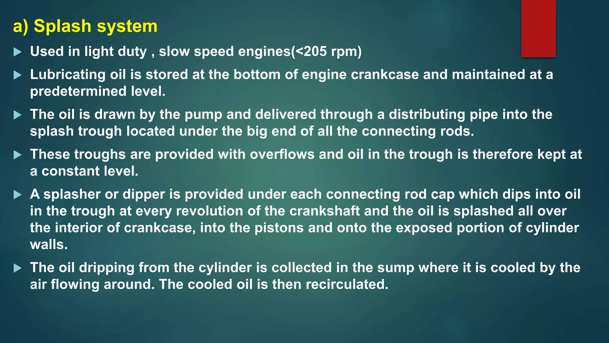 Engine friction and lubrication system | PPTX