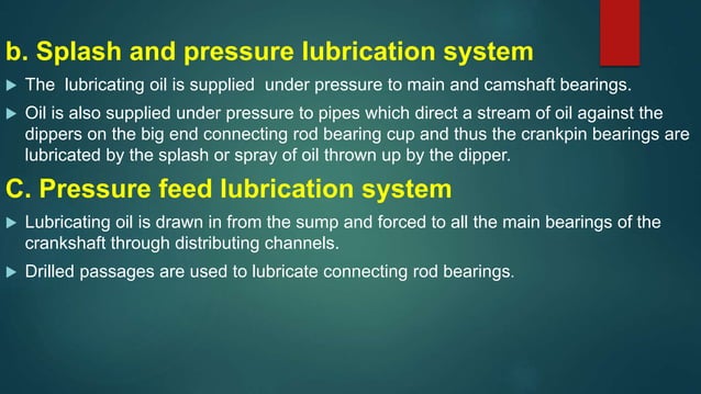 Engine friction and lubrication system | PPTX | Physics | Science