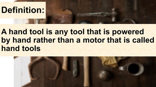Hand Tools use in car workshop | PDF