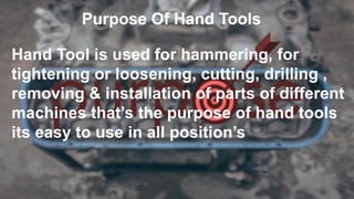 Hand Tools use in car workshop | PDF