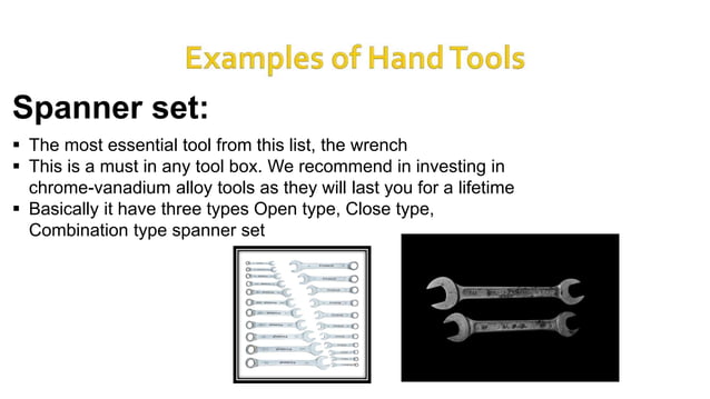 Hand Tools use in car workshop | PDF