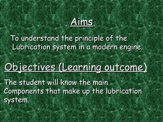 Engine lubrication | PPT