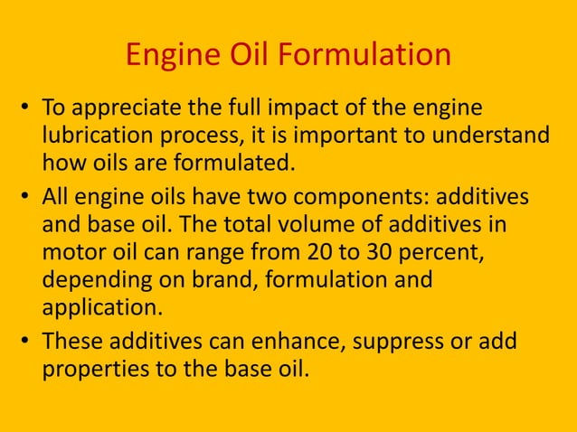 Engine lubrication basics | PPTX