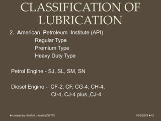 Engine lubrication system | PPTX