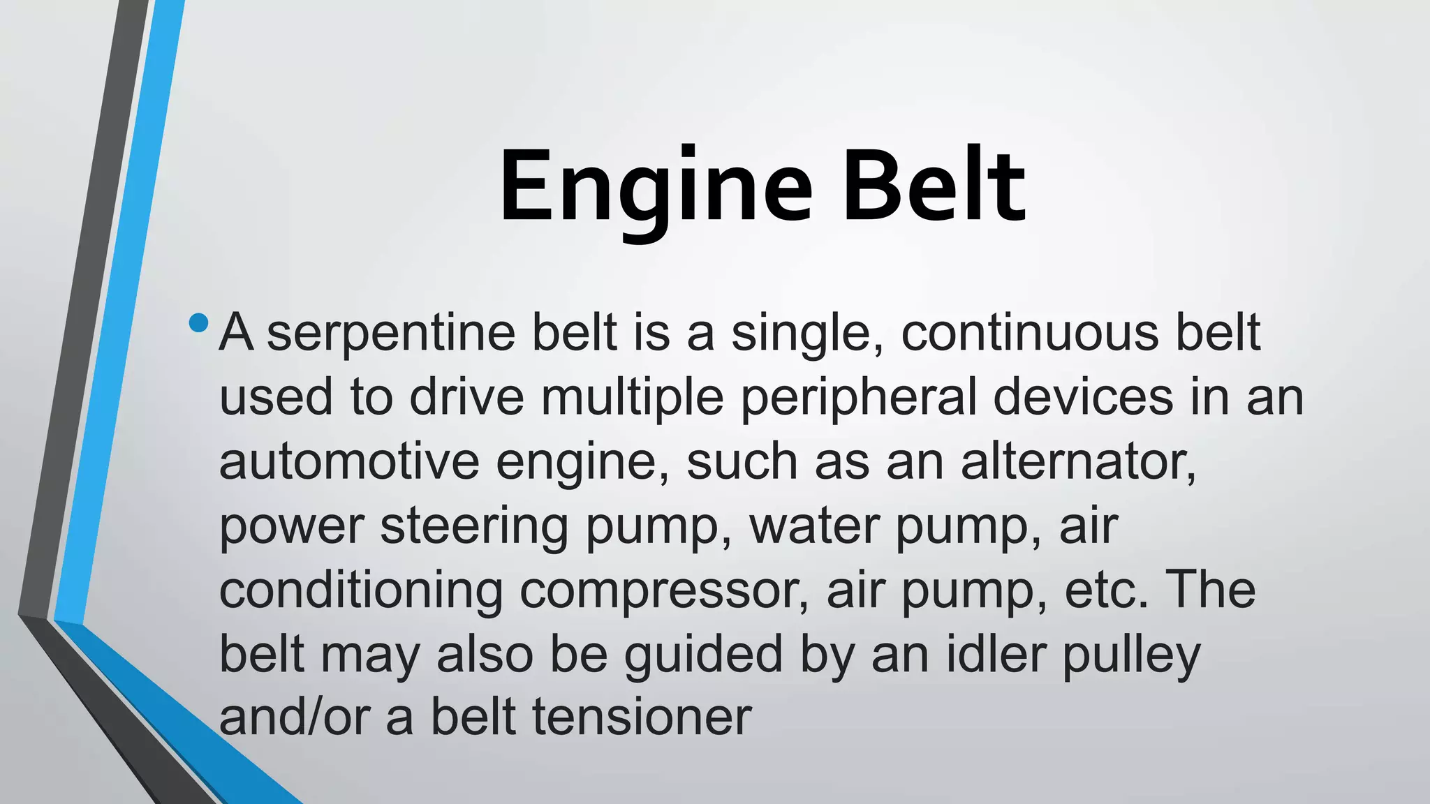 Engine mechanical components system | PPTX