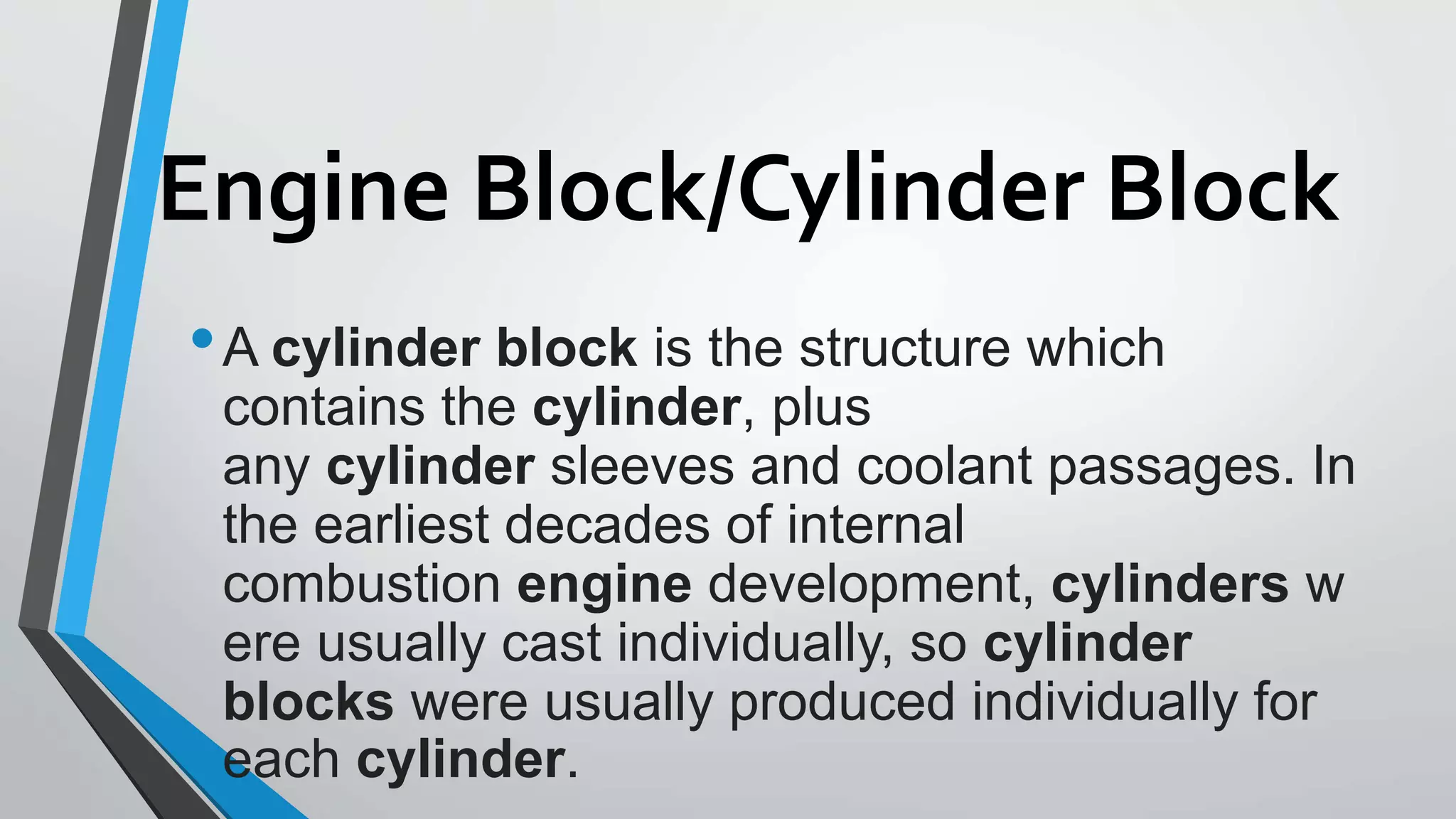 Engine mechanical components system | PPTX