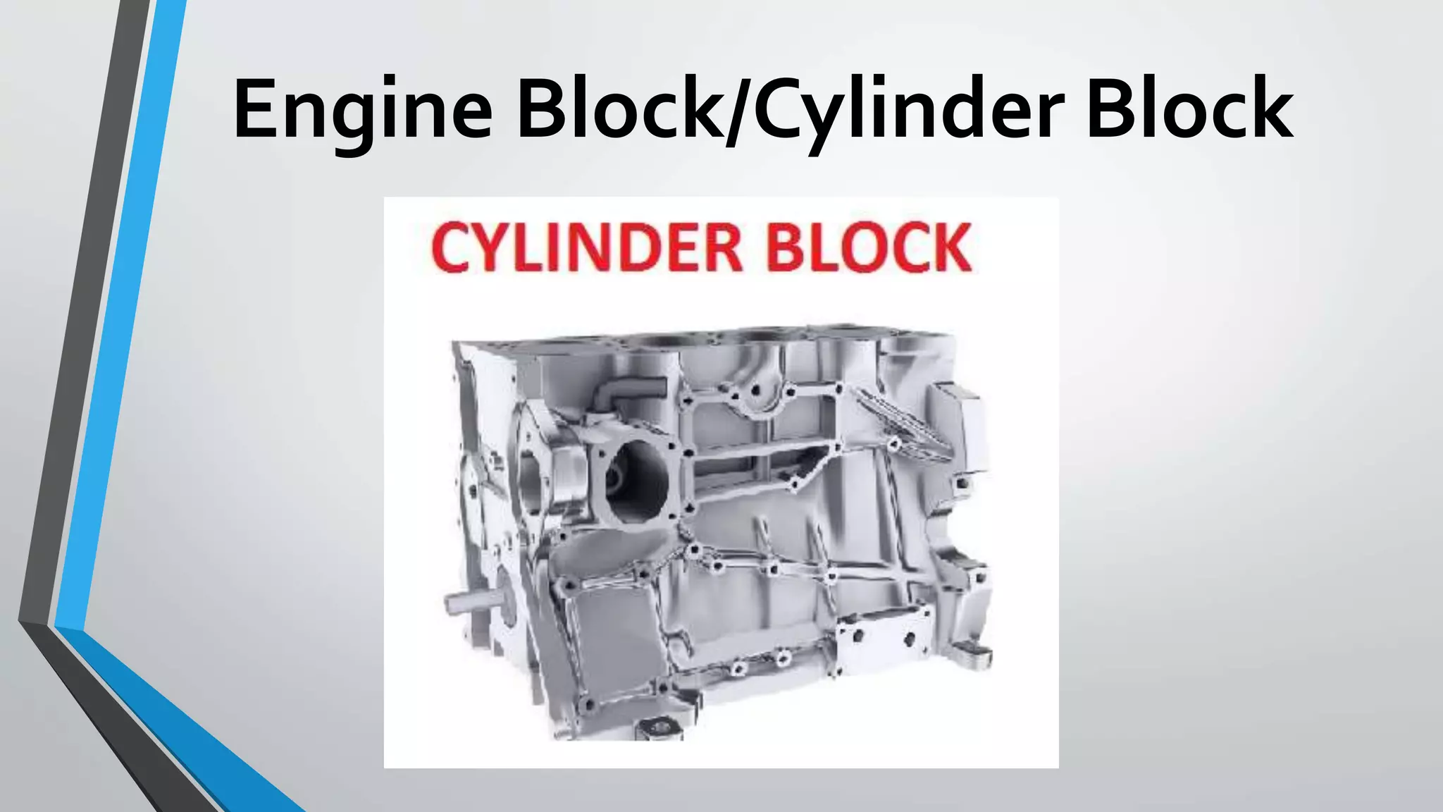 Engine mechanical components system | PPTX