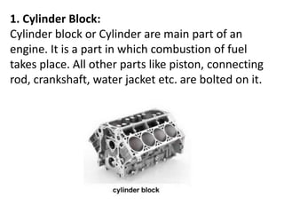 Engine parts and component | PPTX