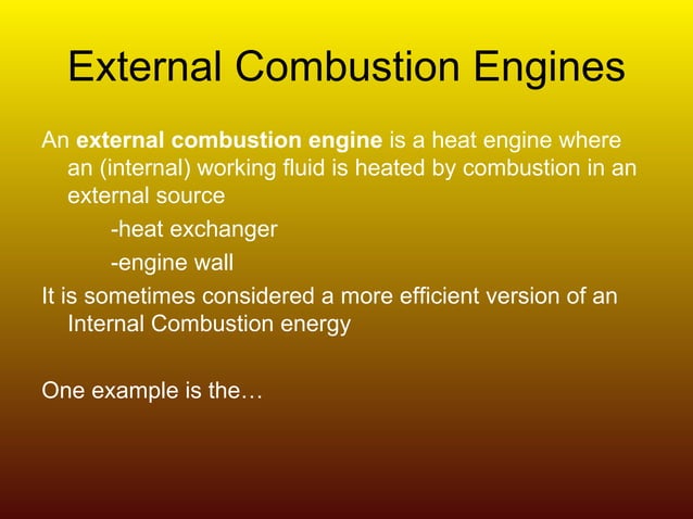 Engines in Chemistry | PPT