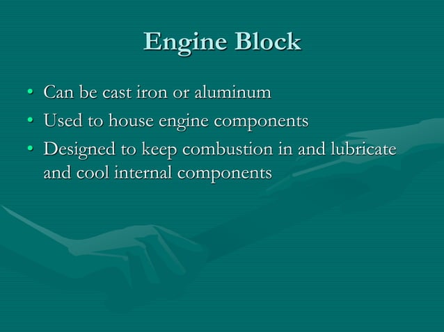 Engines and components | PPTX | Auto Repair | Automotive