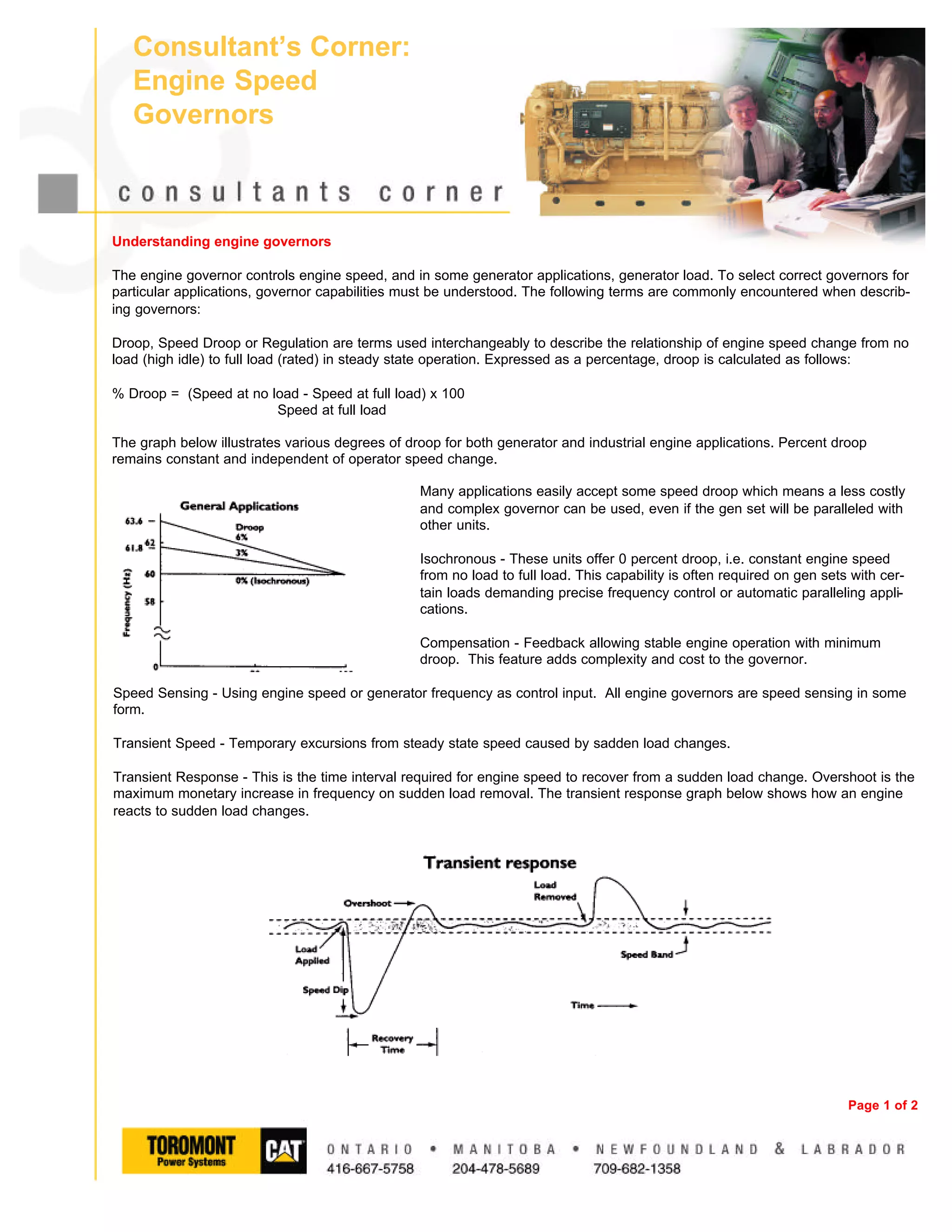 Engine speed governors | PDF