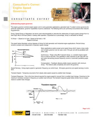 Engine speed governors | PDF