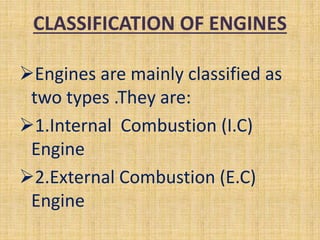 Engines ppt | PPTX | Automotive