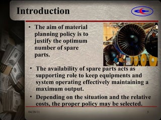 Engines stock control | PPS