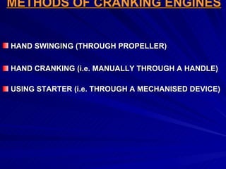 Engine starting & starters | PPT