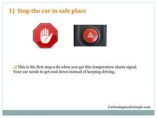 Engine Temperature Warning Light - Understand and Follow the steps | PPT