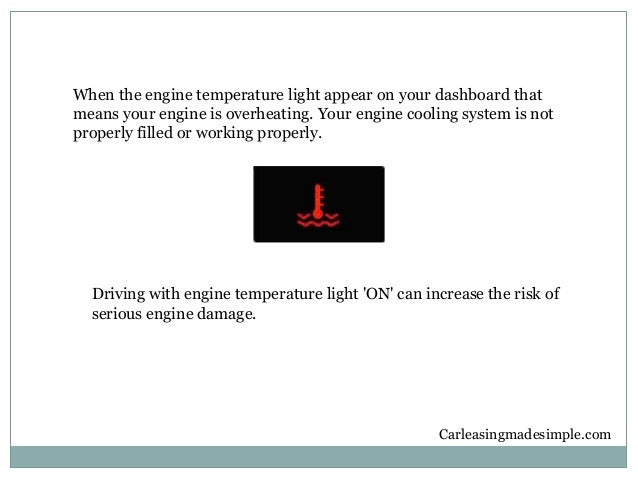 Engine Temperature Warning Light - Understand and Follow the steps