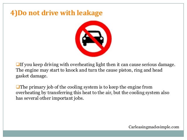 Engine Temperature Warning Light - Understand and Follow the steps