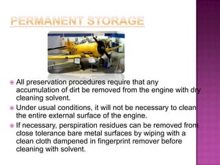 Engine testing & storage | PPT