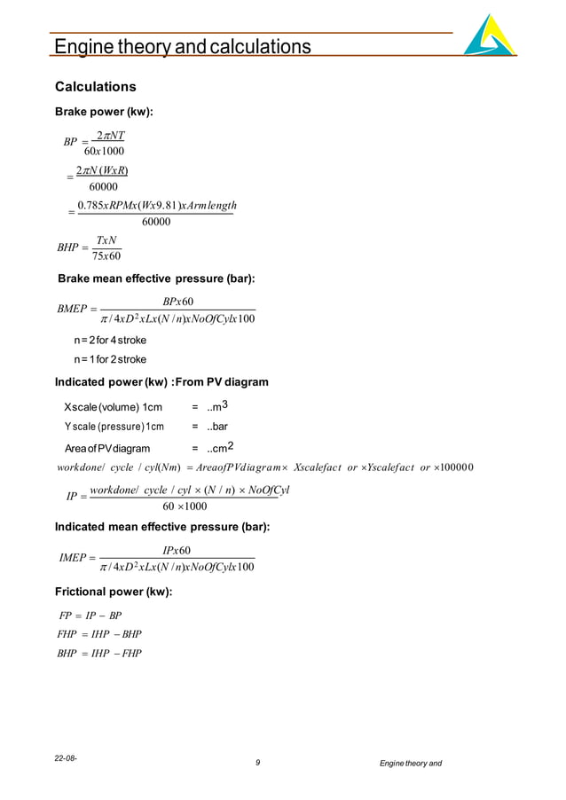 Engine_theory_and_calculations-converted.docx | Physics | Science