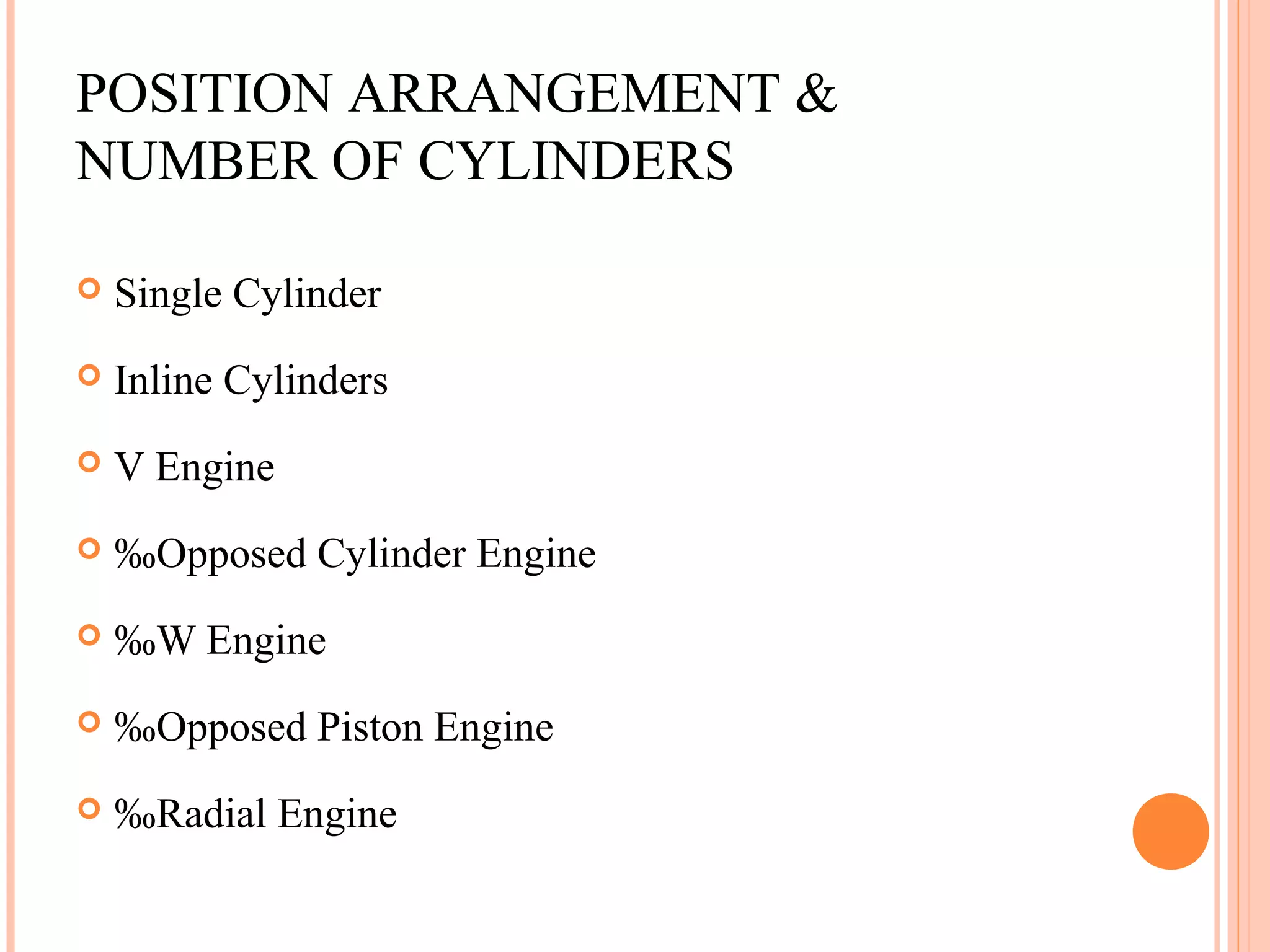 Engine classification,components and fuels | PPT