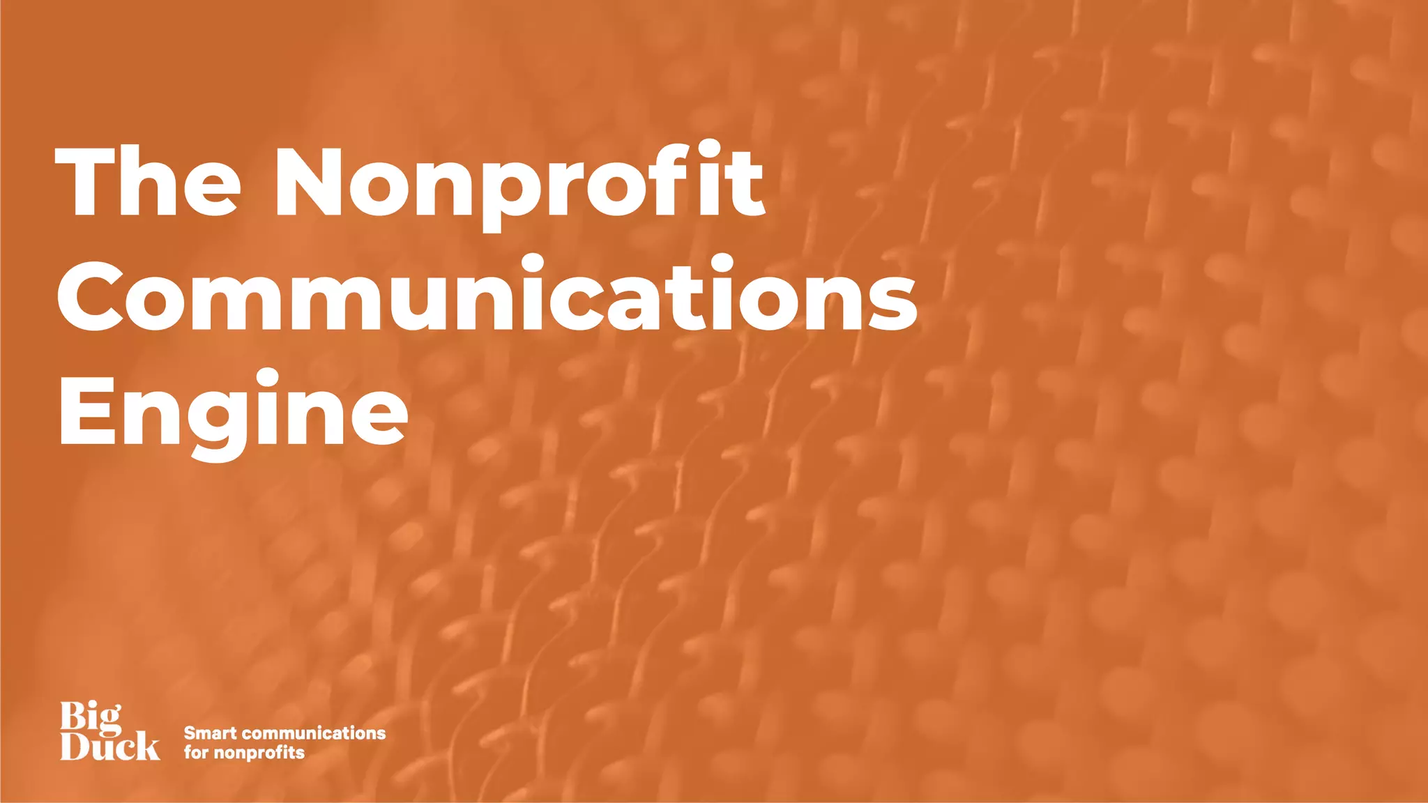 Building Your Nonprofit’s Communications Engine | PDF