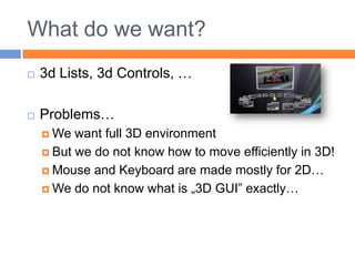 3D User Interface | PPT