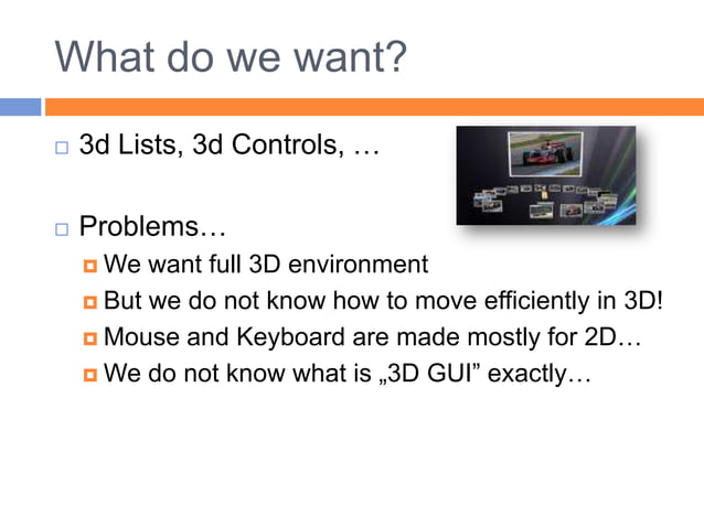 3D User Interface | PPT
