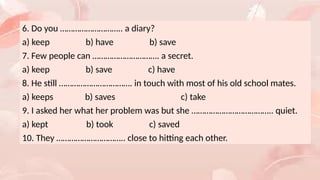 ENGISH 8 Lesson 1 week 1 Collocation and its Types | PPTX