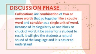 ENGISH 8 Lesson 1 week 1 Collocation and its Types | PPTX