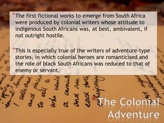 South African Culture And Literature | PPTX