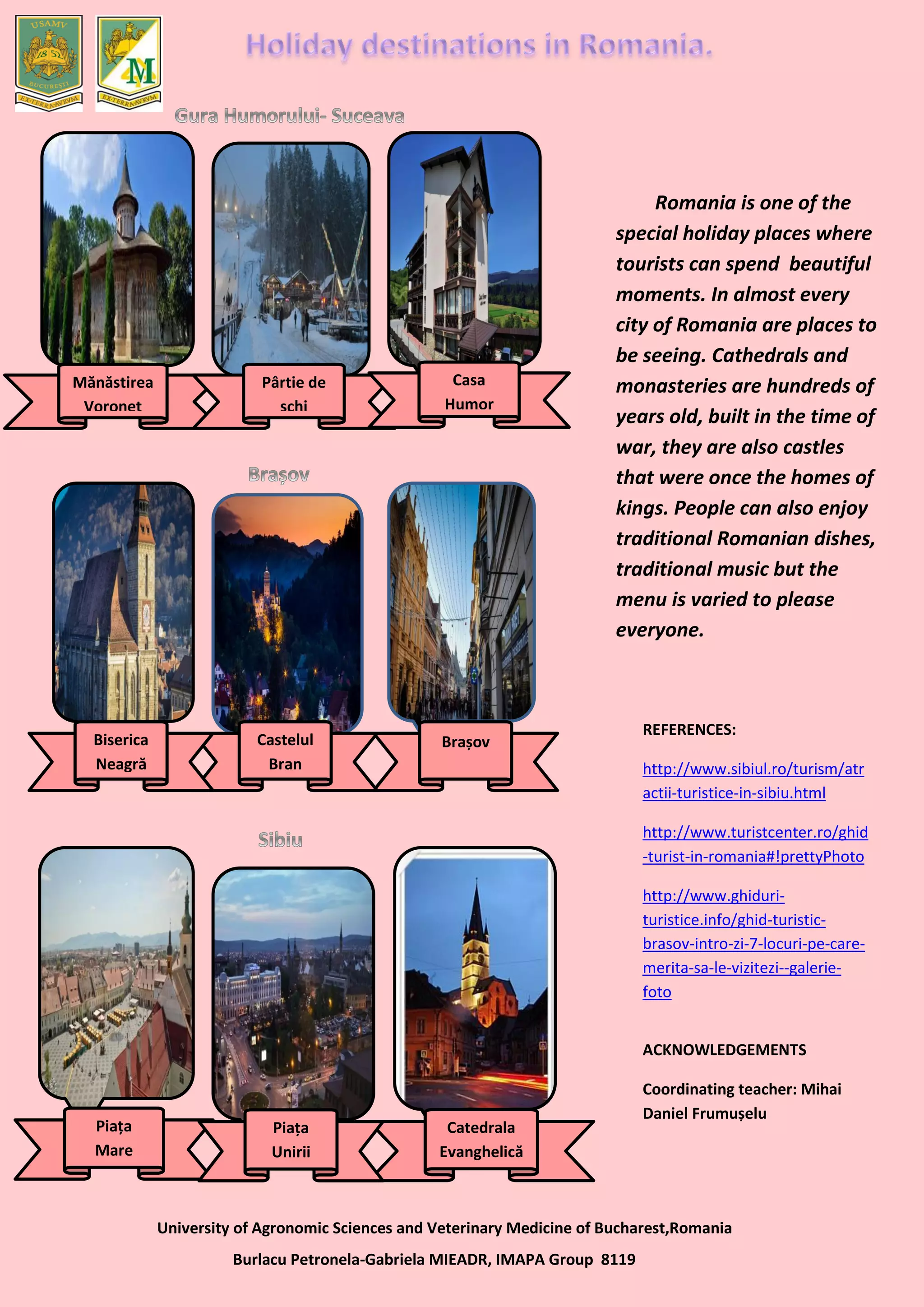 Holiday destination in Romania | PDF
