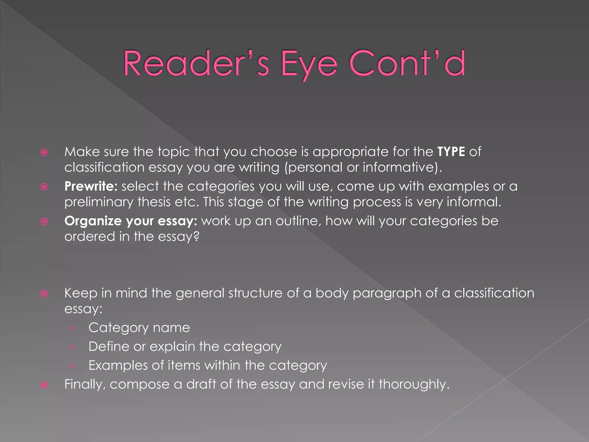 ENG 002-12 Group Presentation: Classification Expository Mode | PPTX ...