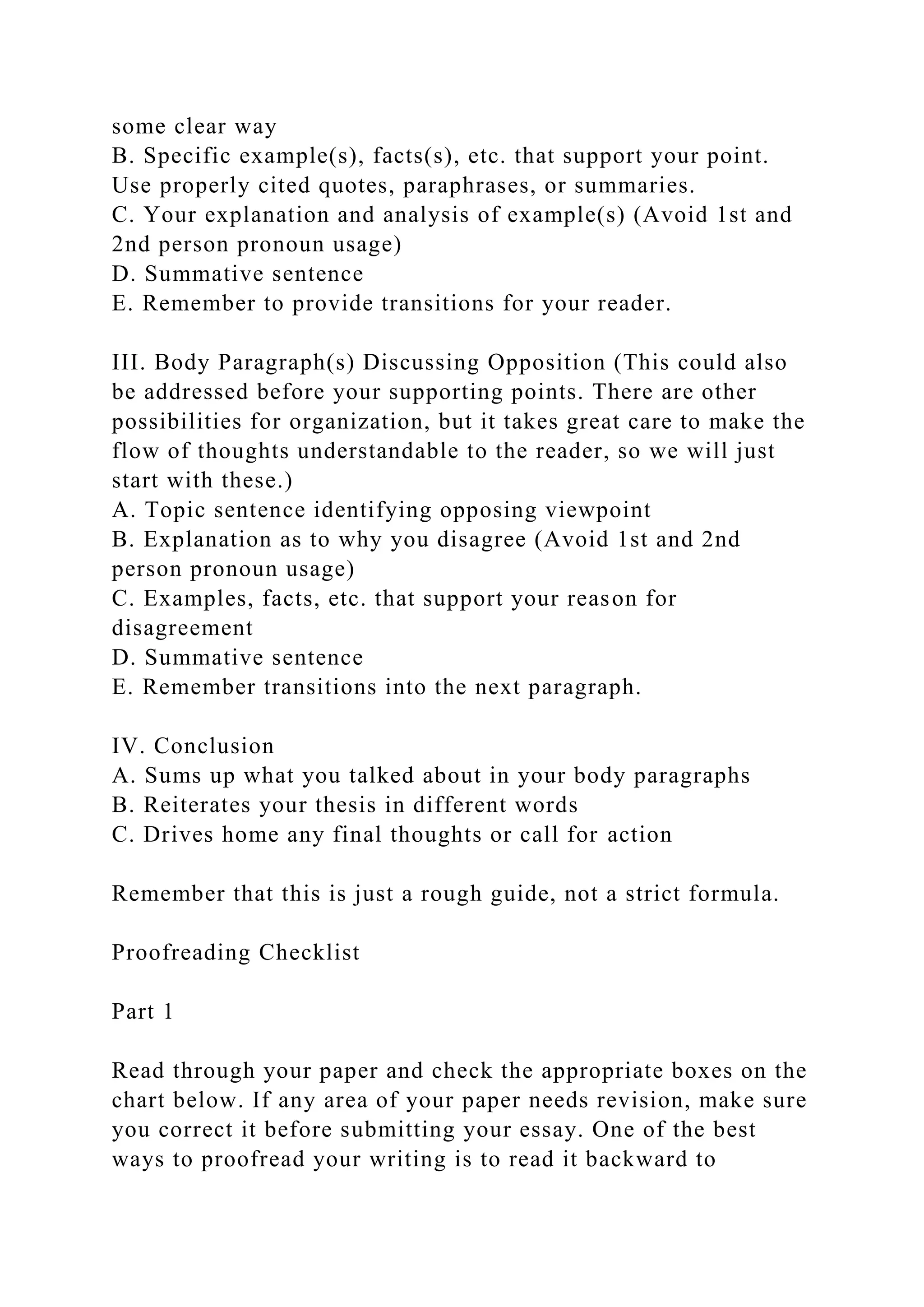 Engl 101essay 3 Thesisoutline Instructions And Checklistcause Docx