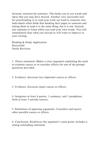 ENGL 101Essay 3 ThesisOutline Instructions and ChecklistCause.docx