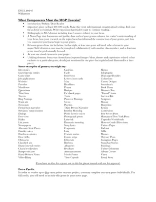 Engl 102 07 mgp assignment sheet | PDF | Undergraduate Education ...